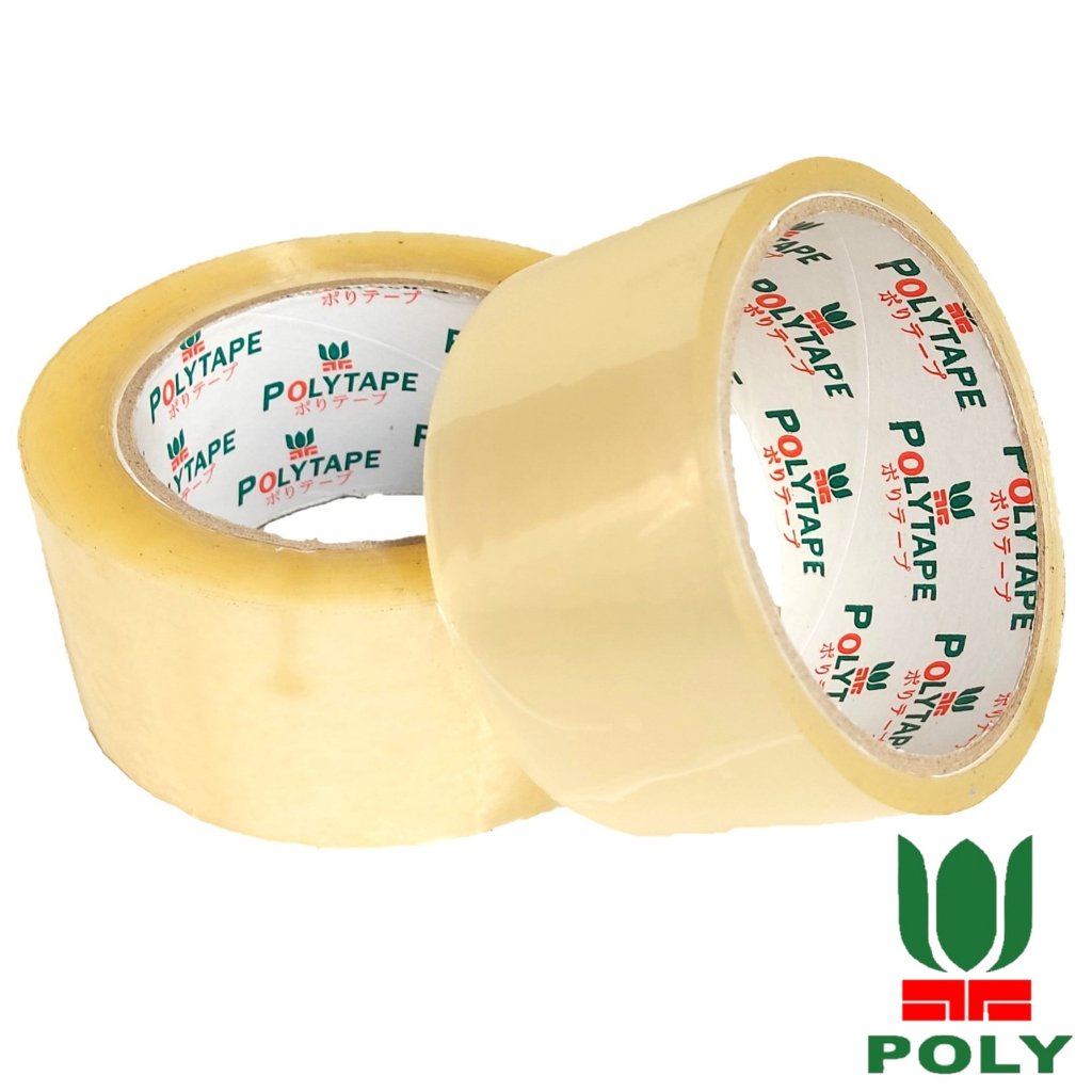 Polytape Packaging Tape Clear - 30M/100M | Shopee Philippines