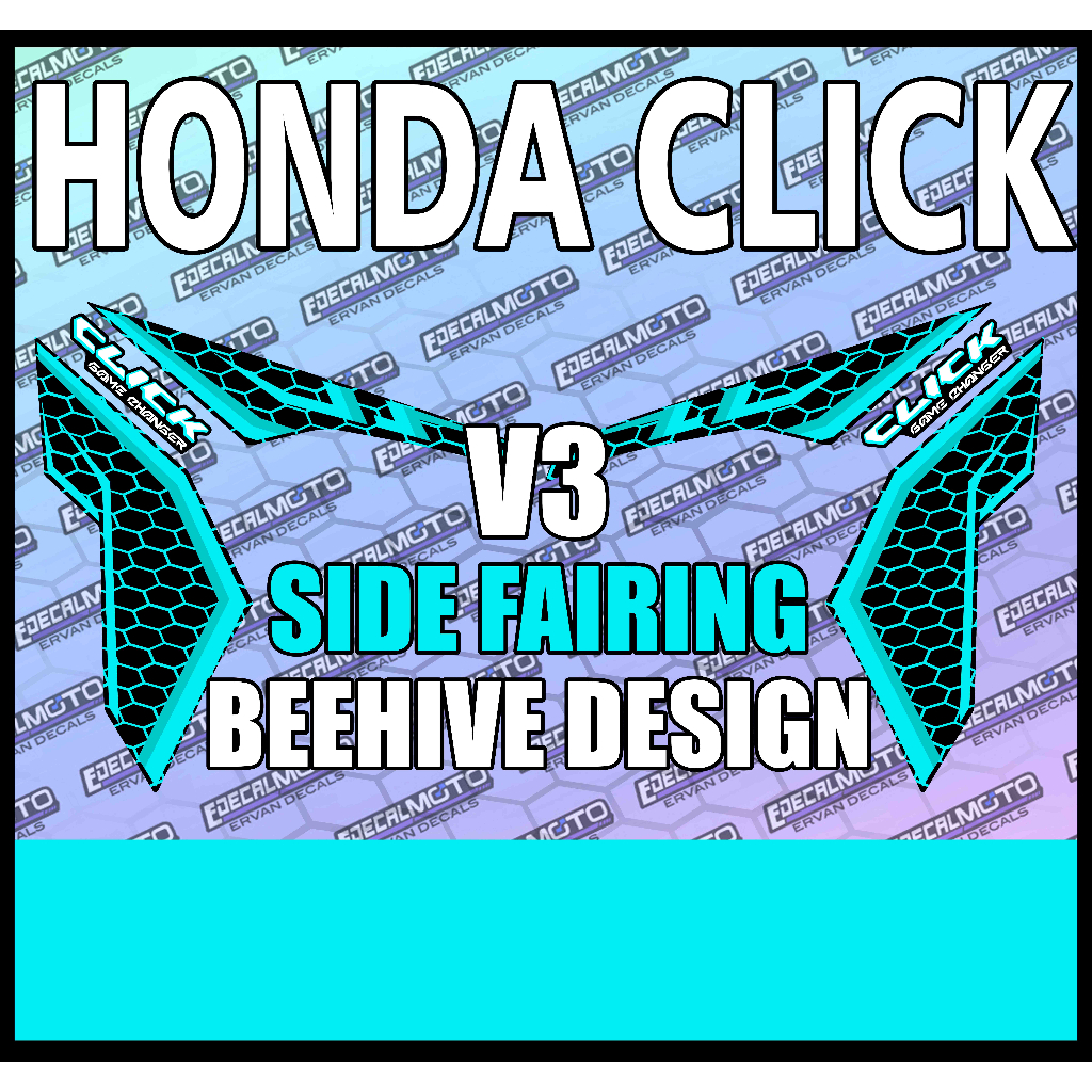 HONDA CLICK V3 2023 SIDE FAIRING HAYABUSA DESIGN | Shopee Philippines