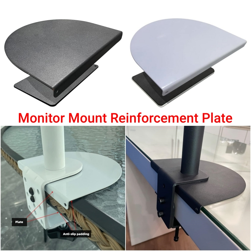 Round Monitor Mount Reinforcement Plate Protects Fragile Table Tops ...