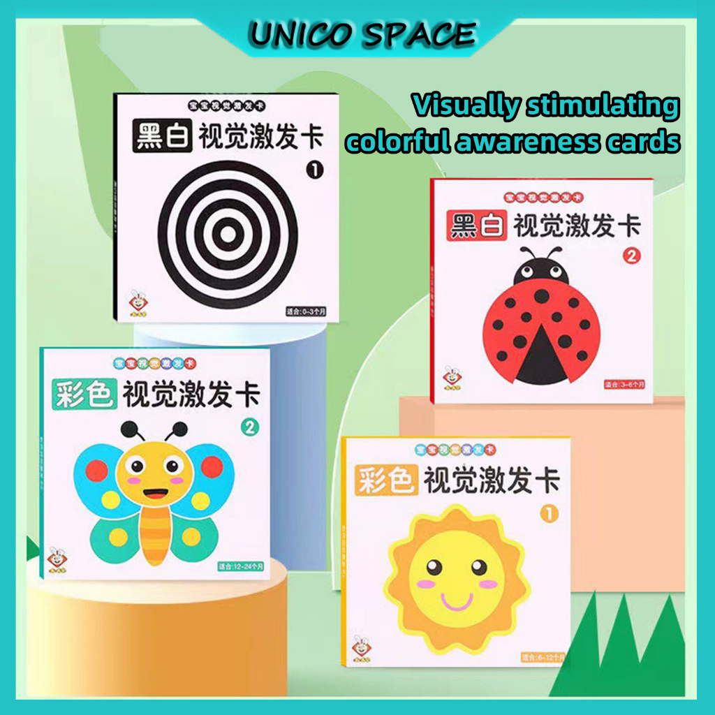 Montessori Black White Flash Cards Infant Early Education Training ...
