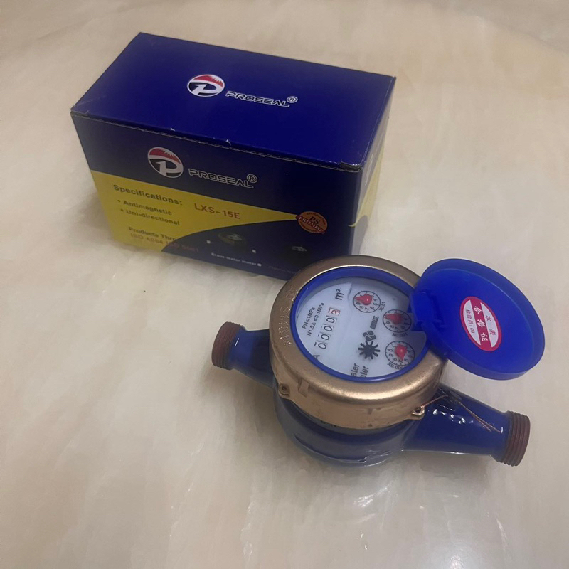 PROSEAL heavy duty water sub meter 15mm 1/2metal brass adapter wet type ...