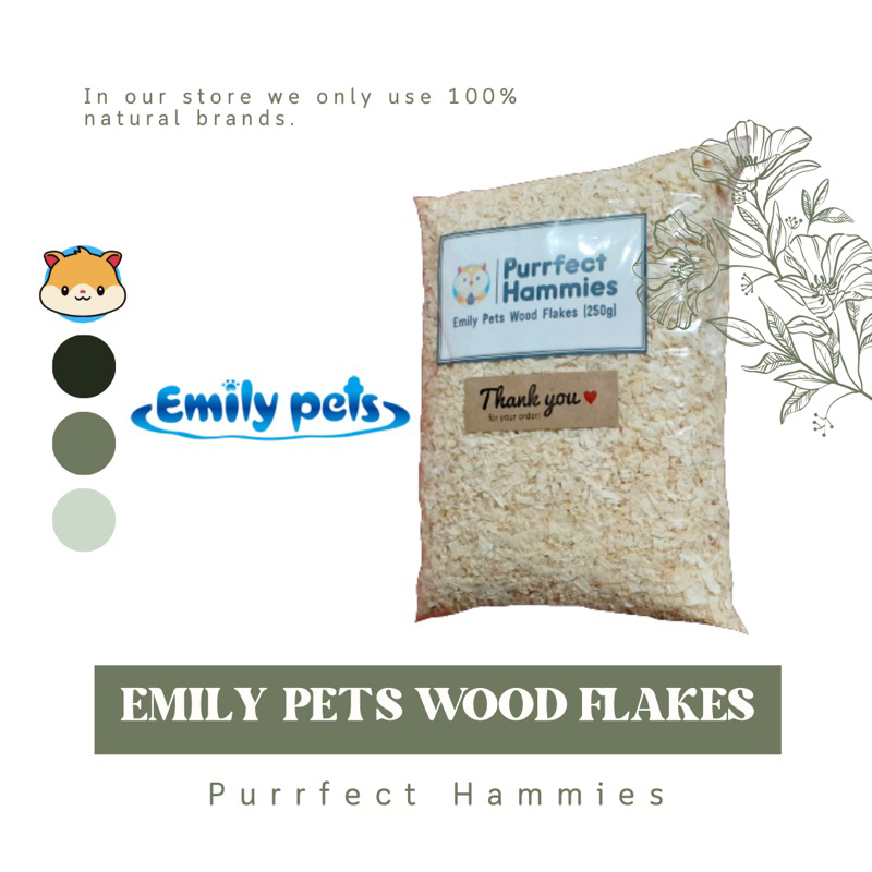 Emily Pets Organic PREMIUM Wood Flakes | Quality Kusot | Hamster Rabbit ...
