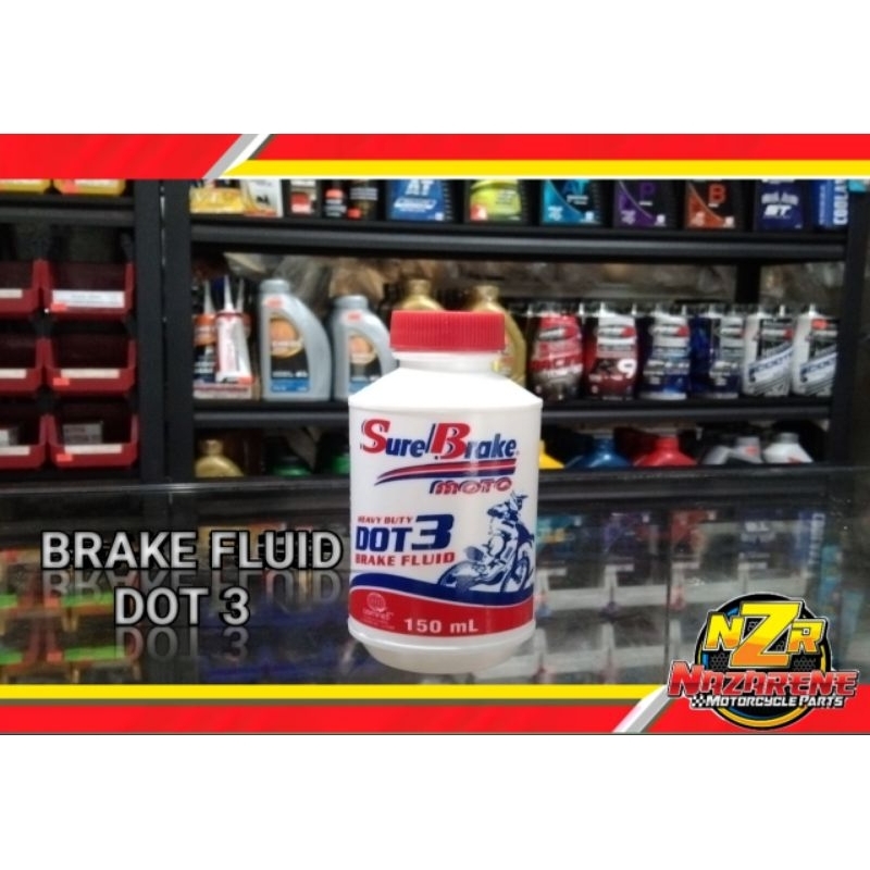 Sure Brake Heavy Duty DOT 3 brake Fluid 150ml | Shopee Philippines