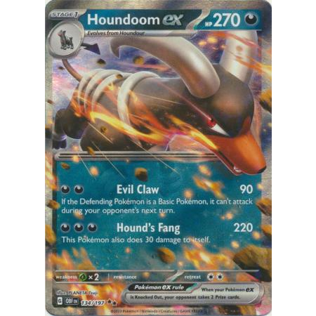 Houndoom ex - 134/197 - Ultra Rare Obsidian Flames Singles | Shopee ...