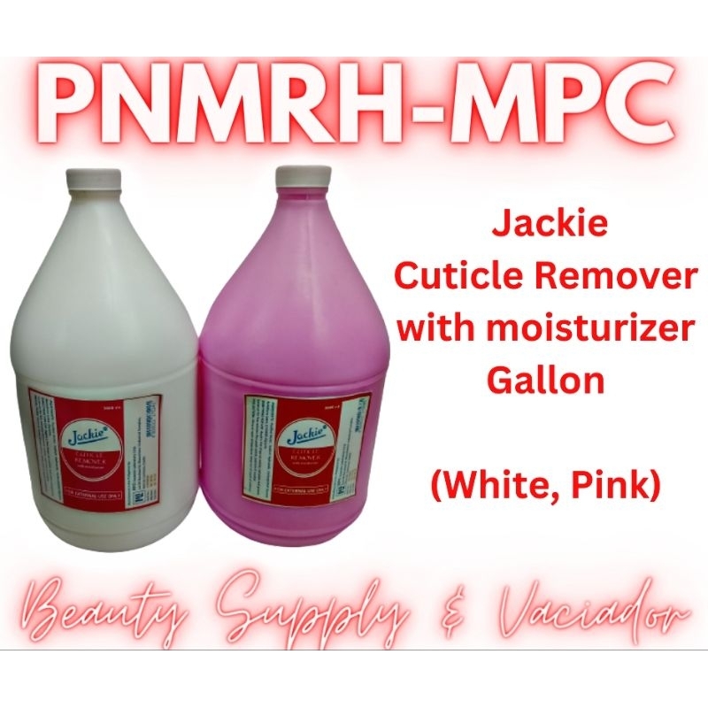 Jackie Cuticle Remover with moisturizer Gallon (White,Pink) | Shopee ...
