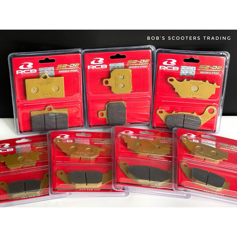 RCB S2-D2 BRAKE DISC PAD (NMAX, AEROX, MIO, SNIPER, RAIDER, R3, R1 ...