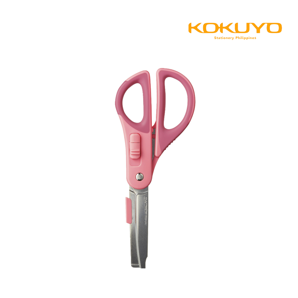 Kokuyo HASA-P410P Hakoake 2-way Glueless Blade Scissors with Cap Pink | Shopee Philippines