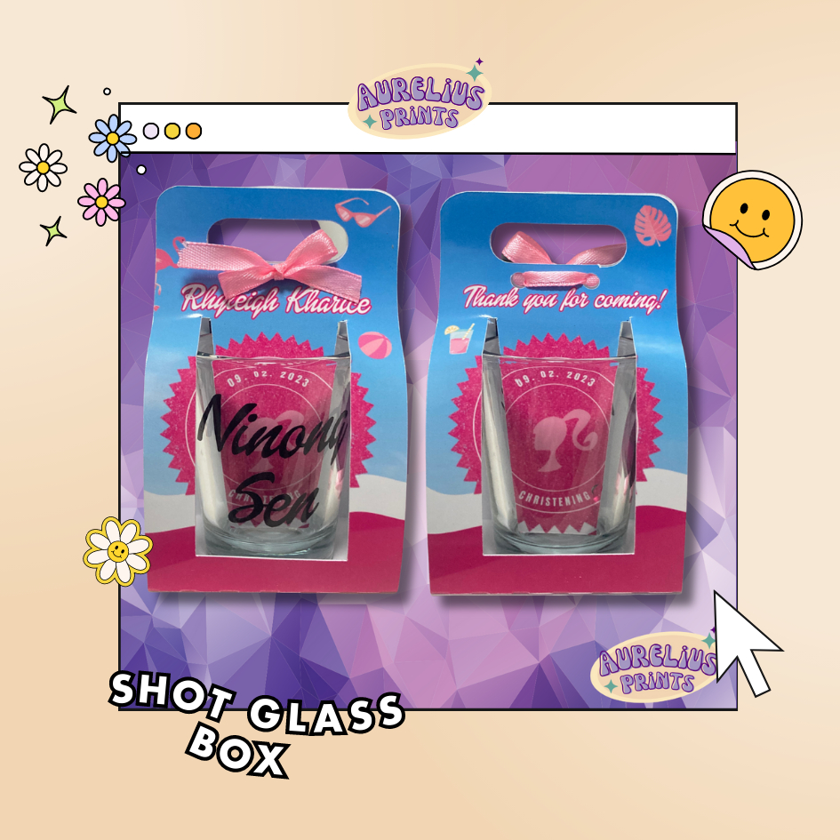 Shot Glass Box Design 2 & 3 | Souvenir Box & Shotglass [Customized ...