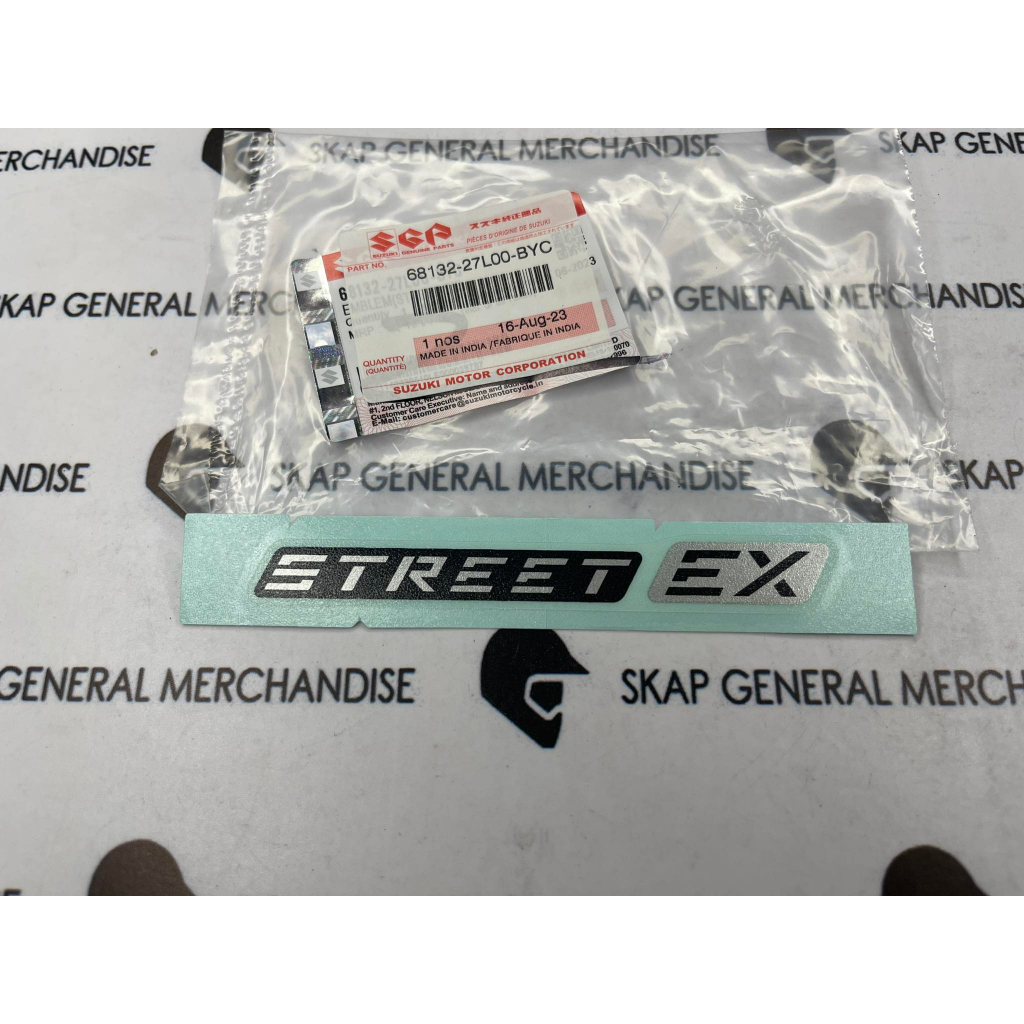 SGP - STICKER, EMBLEM 'STREET EX' FRAME COVER - BURGMAN 125 ( 68132 ...
