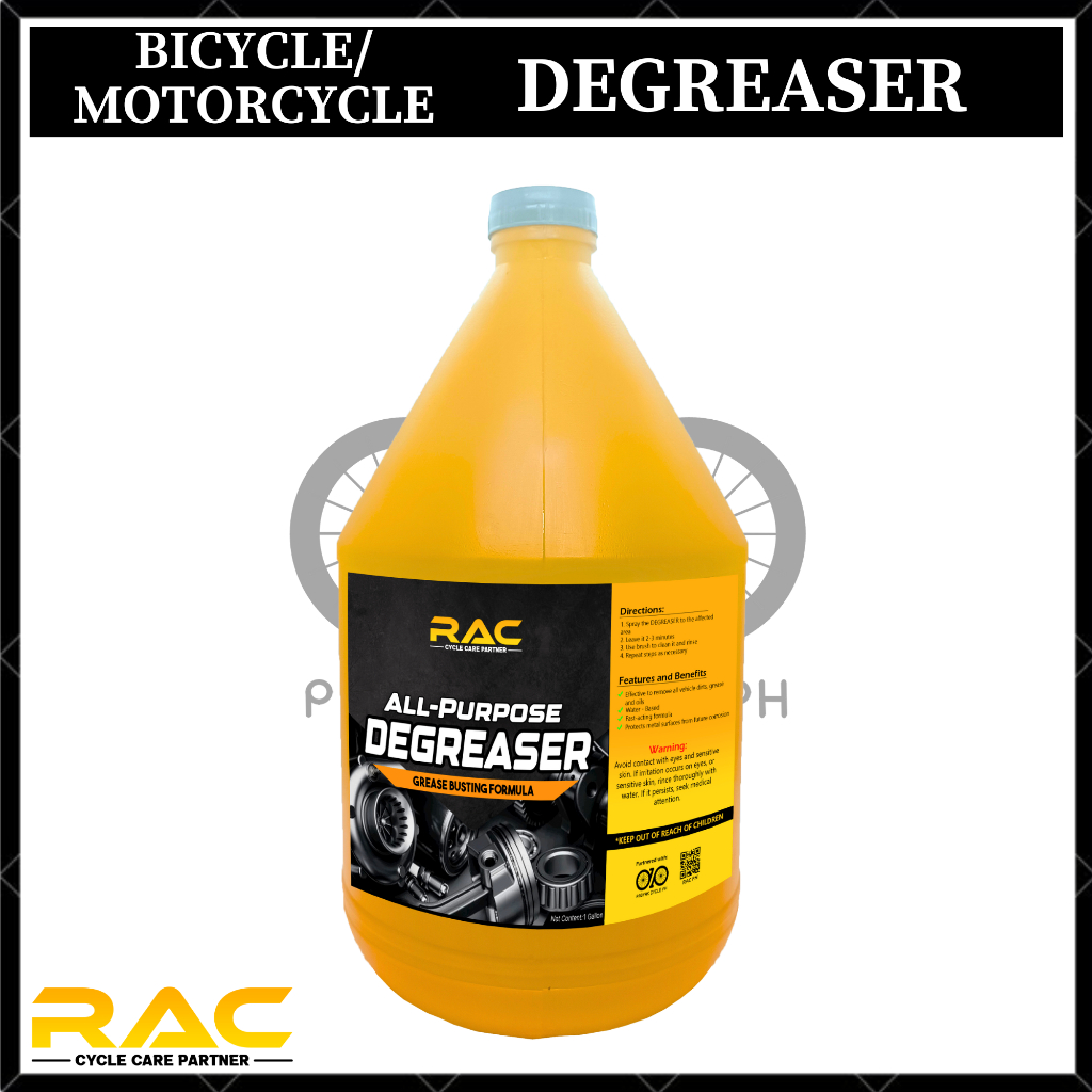 RAC Bike/Motorcycle 1Gallon All Purpose Degreaser w/ Free 250ml Trigeer ...