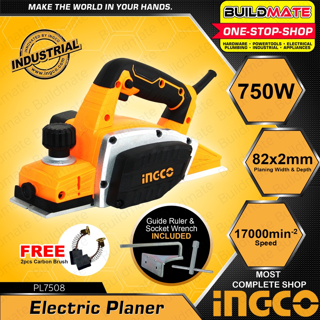 BUILDMATE Ingco Electric Wood Planer Machine Katam 680W | 750W for ...