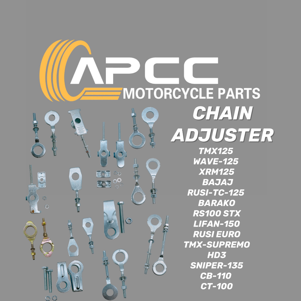 MOTORCYCLE PARTS CHAIN ADJUSTER SPROCKET BOLT SET XRM/TMX/RUSI-TC125 ...