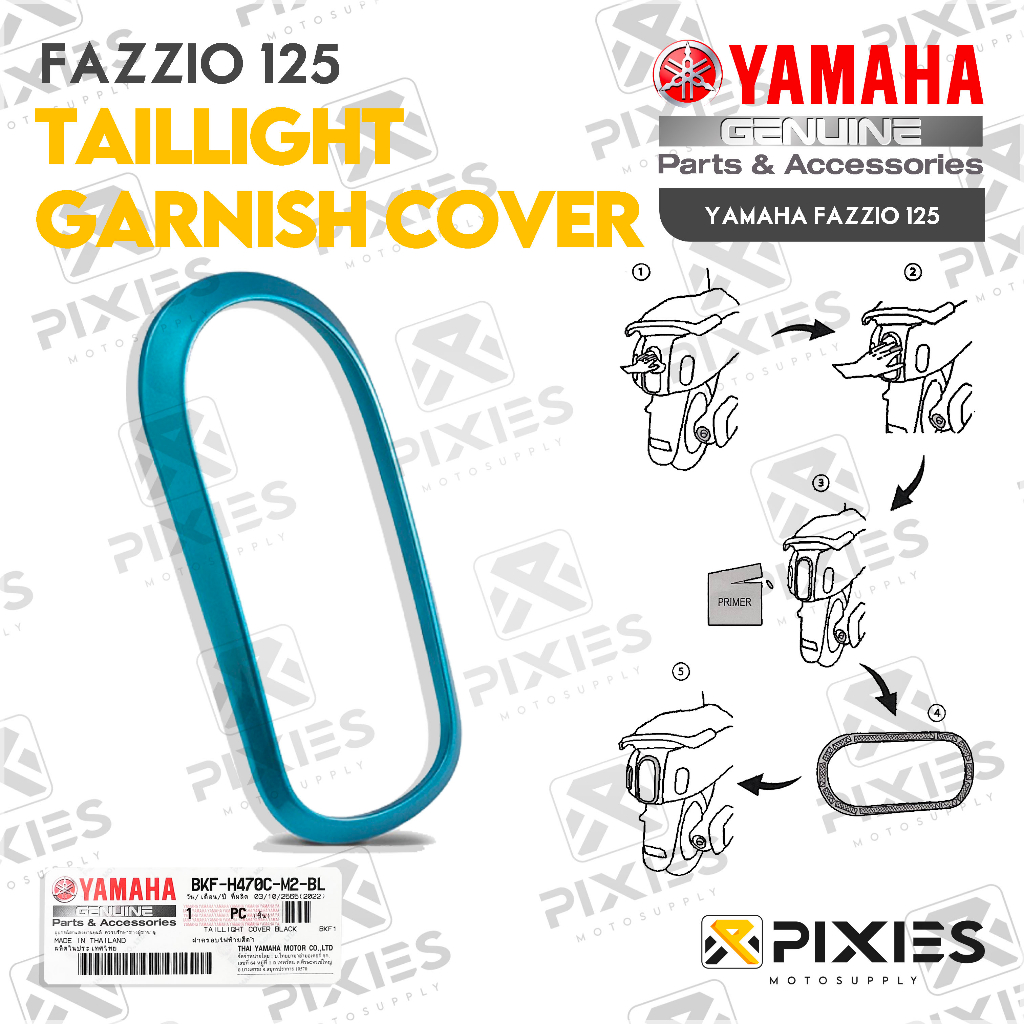 BKFH470CM2 YAMAHA GENUINE ACCESSORIES YAMAHA FAZZIO 125 GARNISH COVER ...