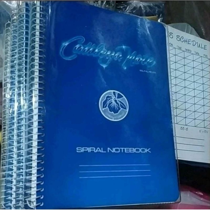 Cattleya Spiral Notebook 100 Sheets With Plastic Cover (6"x8.5"inches ...