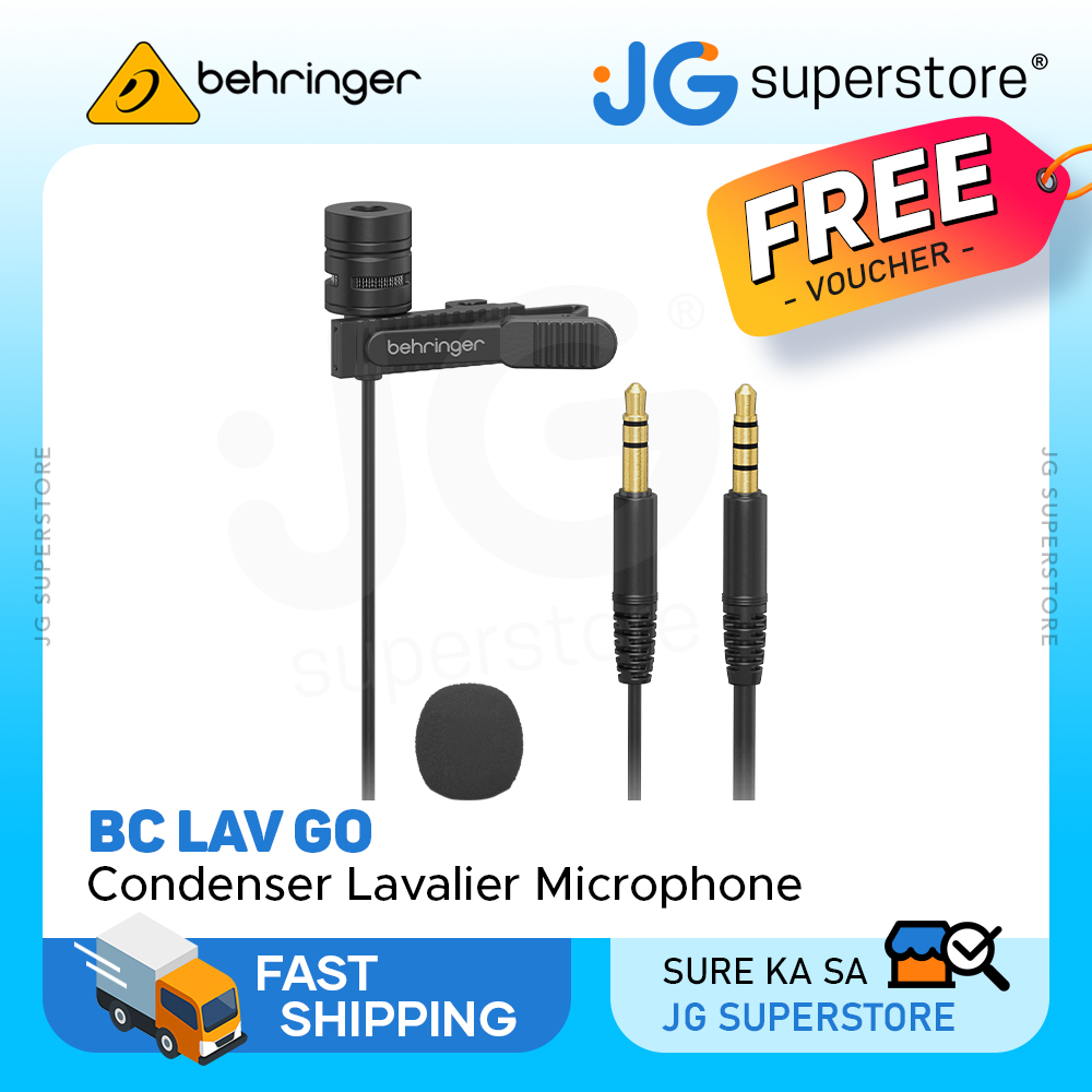 Behringer BC LAV GO Professional-Grade Condenser Lavalier Microphone ...