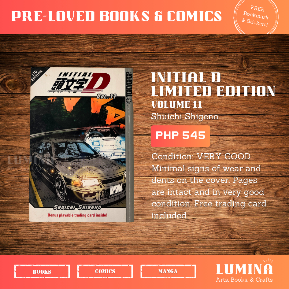 INITIAL D Limited Edition Volume 11 Shuichi Shigeno PRE-LOVED MANGA ...