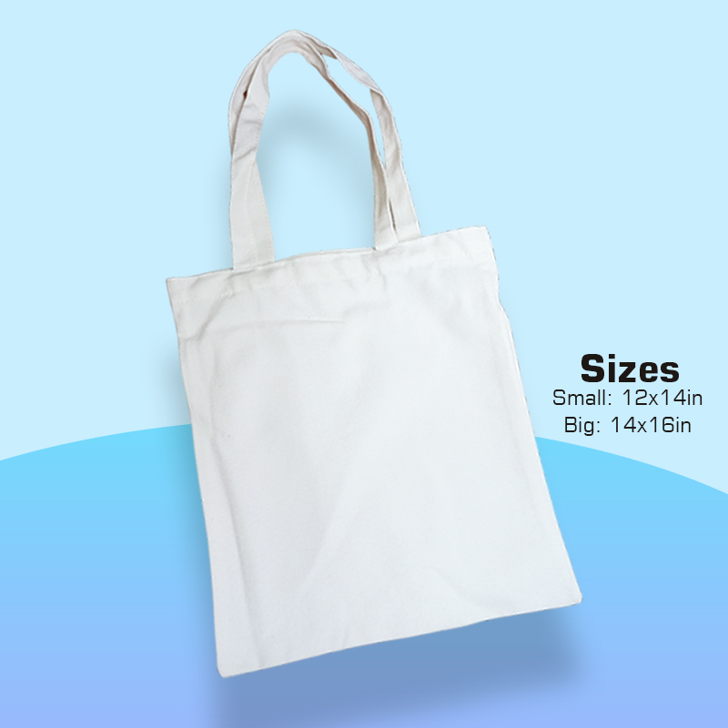 Premium Canvas Tote Bag White (Big and small) | Shopee Philippines
