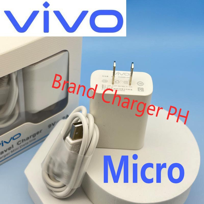 100% Original VIV Fast Charger Micro Usb/Cable 2IN1 Adapter Set High ...