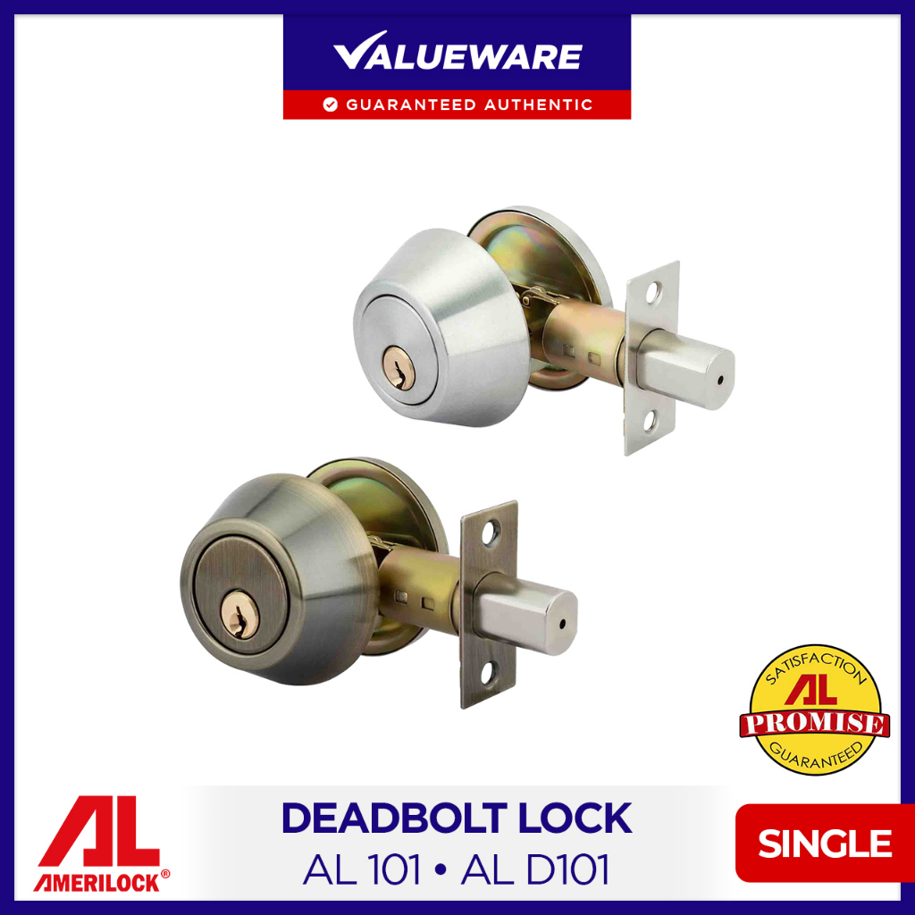 AMERILOCK Single Dead Bolt Cylinder Door Lock Set | AL 101 • AL D101 ...