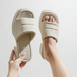 【BELLE】3 Inches Platform Sandals Korean Casual Wedge Neutral Color ...