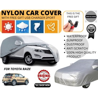 Toyota Raize Car Cover Nylon Waterproof High Quality With Free 2 Port ...