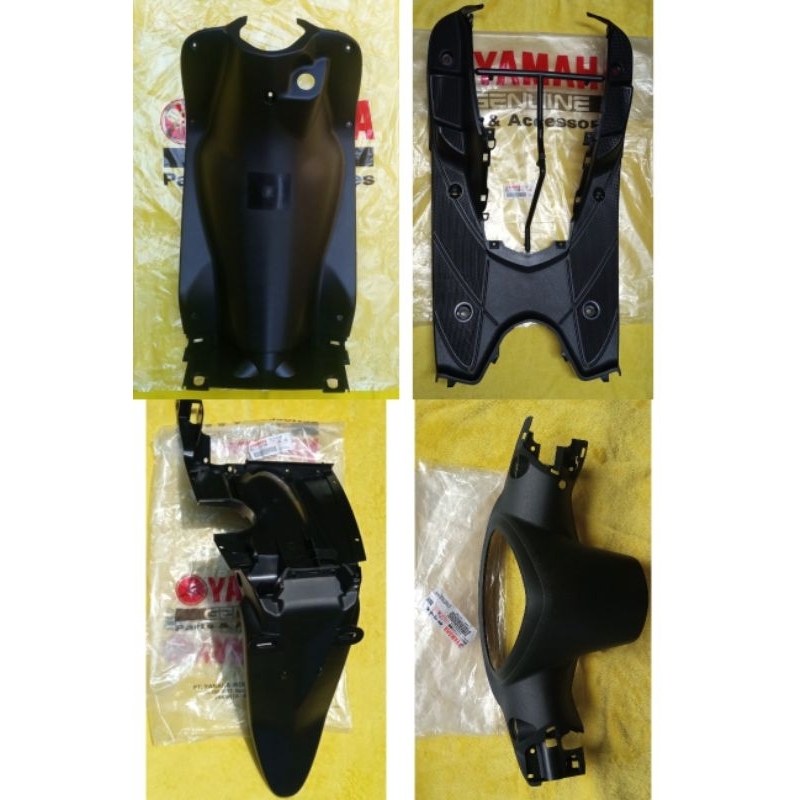 YAMAHA MIO 1 4PCS SET REAR HANDLE FOOTBOARD REAR FENDER DIBDIB ORIGINAL ...