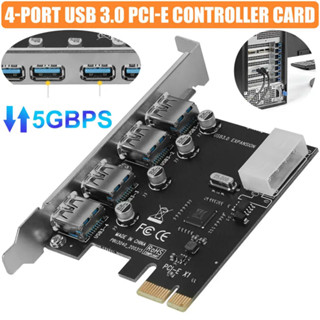 ALLAN 4-port PCI-E to USB 3.0 HUB PCI Express expansion card adapter board | Shopee Philippines