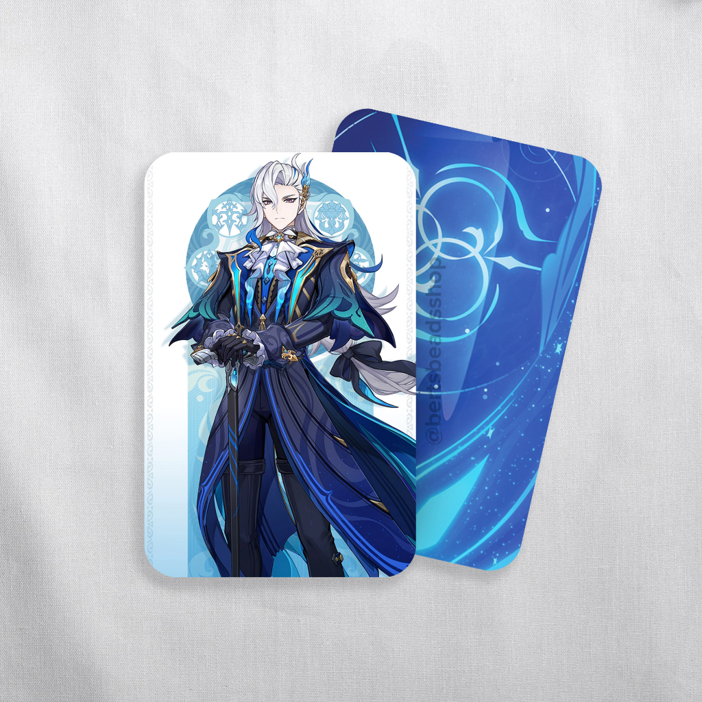 Genshin Impact Photocards - NEUVILLETTE Textured Photocards Front and ...