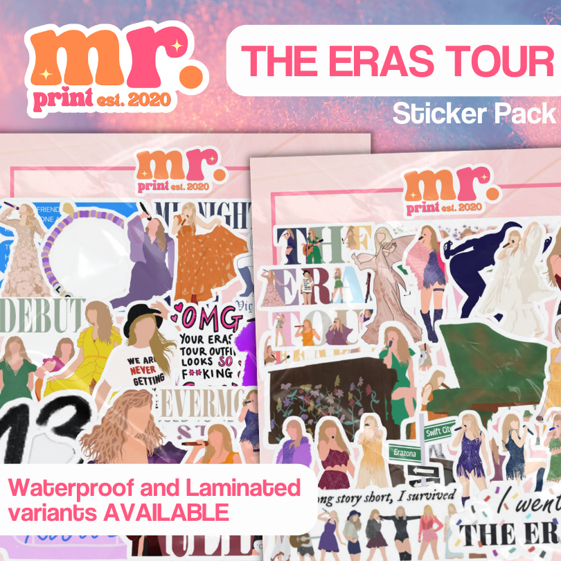 THE ERAS TOUR STICKERS | TAYLOR SWIFT | WATERPROOF STICKERS | Shopee ...