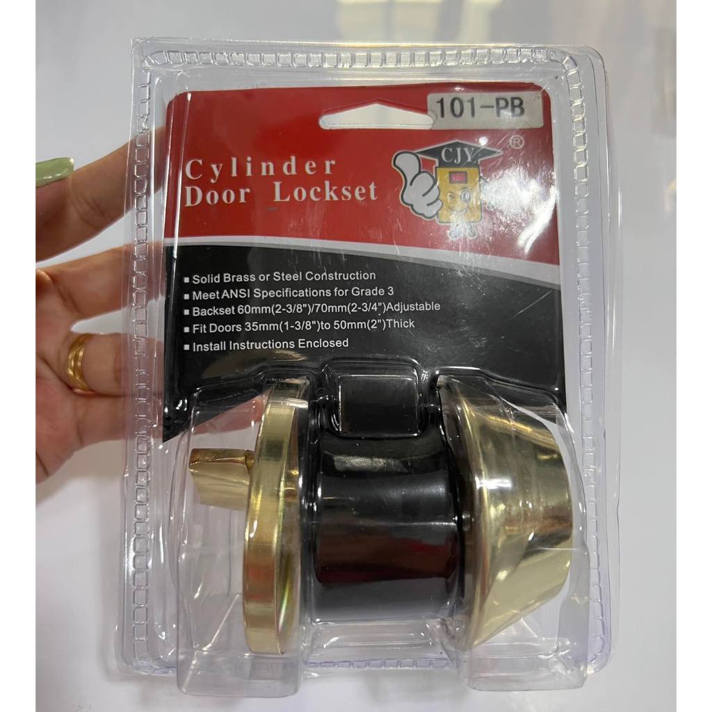 Double Cylinder Deadbolt Set, Keyed alike Front Door Knob and Deadbolt ...