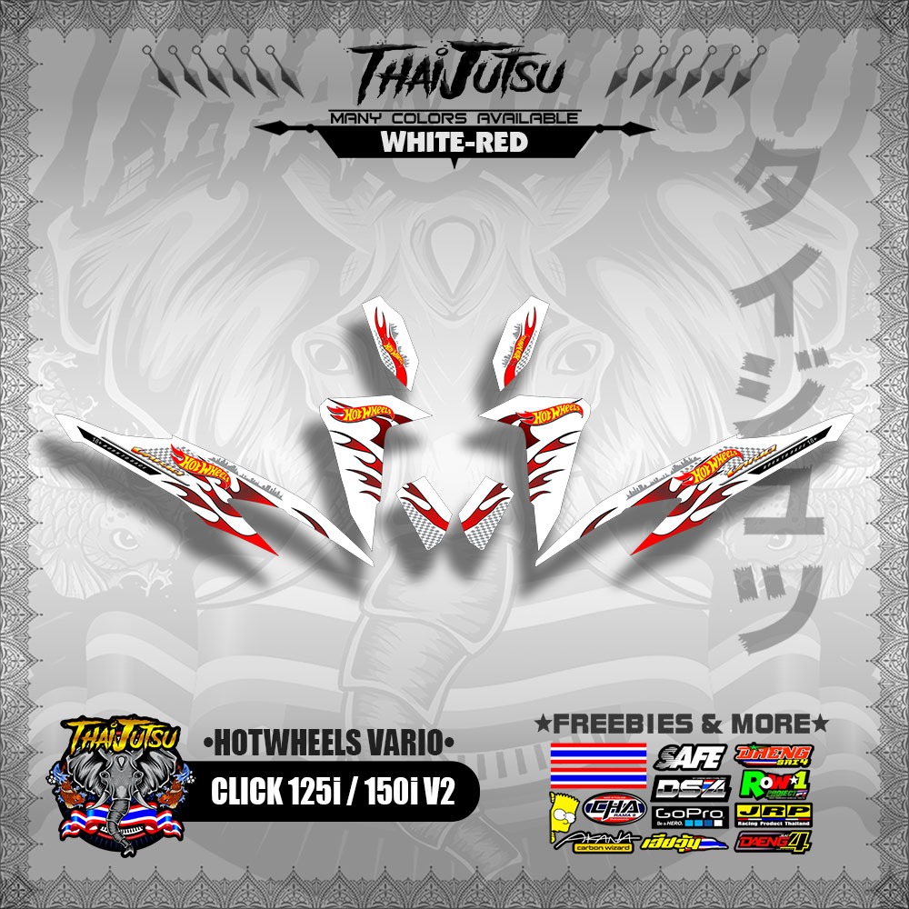 CLICK 125i / 150i V2 DECALS ( HOTWHEELS VARIO )【ThaijutsuStickers ...