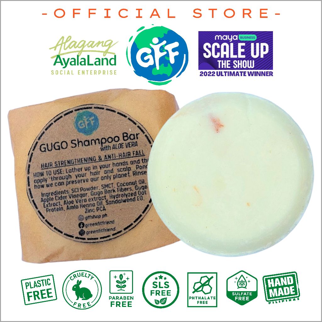 GFF Gugo Shampoo Bar with Aloe Vera for Anti-hairfall and Hair Loss ...