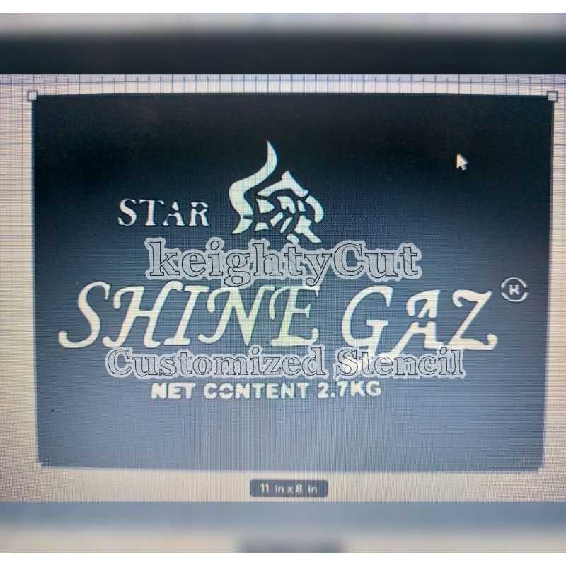 STAR SHINE GAZ REUSABLE PLASTIC STENCIL | Shopee Philippines