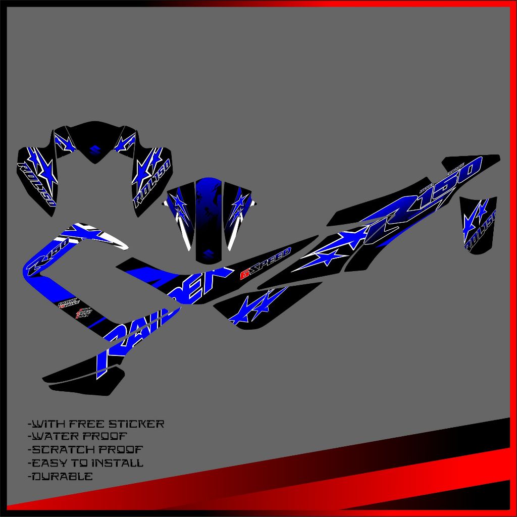 RUSI DL-150 New Sticker Decals (you can request any design and color ...