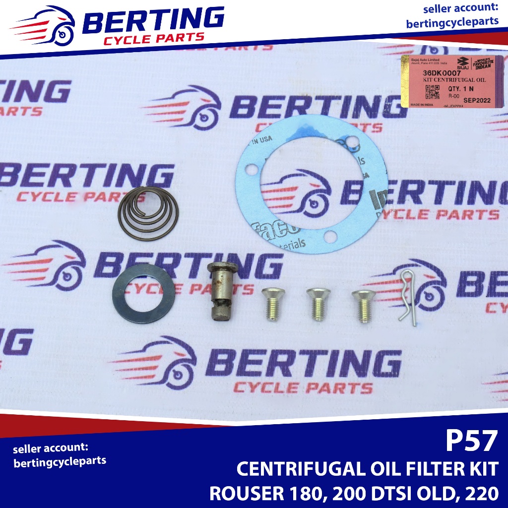 CENTRIFUGAL OIL FILTER KIT Rouser 180 200 DTSI old 220 Genuine 36DK0007 ...