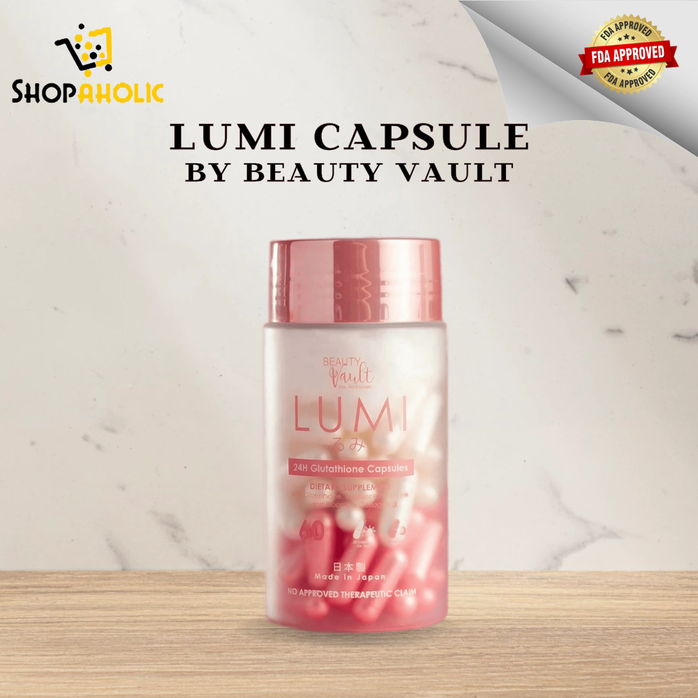 Lumi 24H Glutathione Capsules by Beauty Vault (60 capsules) Whitening Snow and Glow | Shopee ...