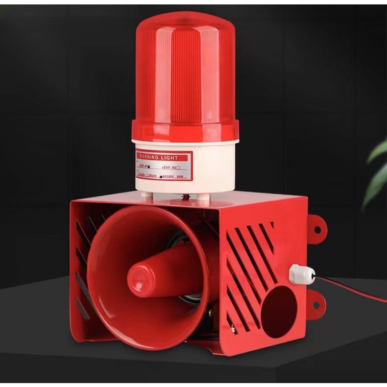 Audible and visual alarm Industrial strobe light alarm High power 120dB ...
