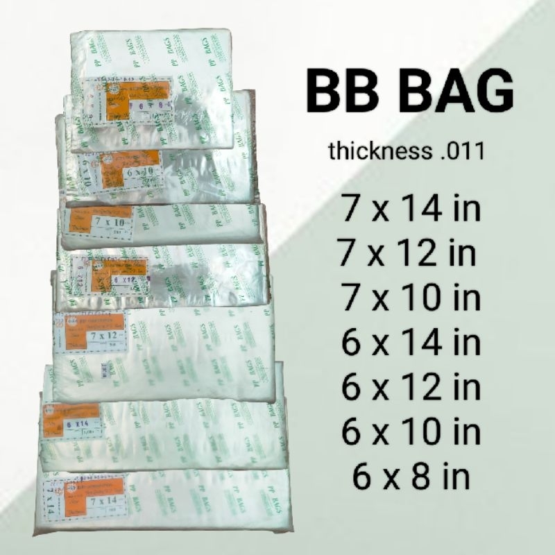 100pcs PP bag (Green) Polypropylene Plastic Pag (thickness .011) (Size ...