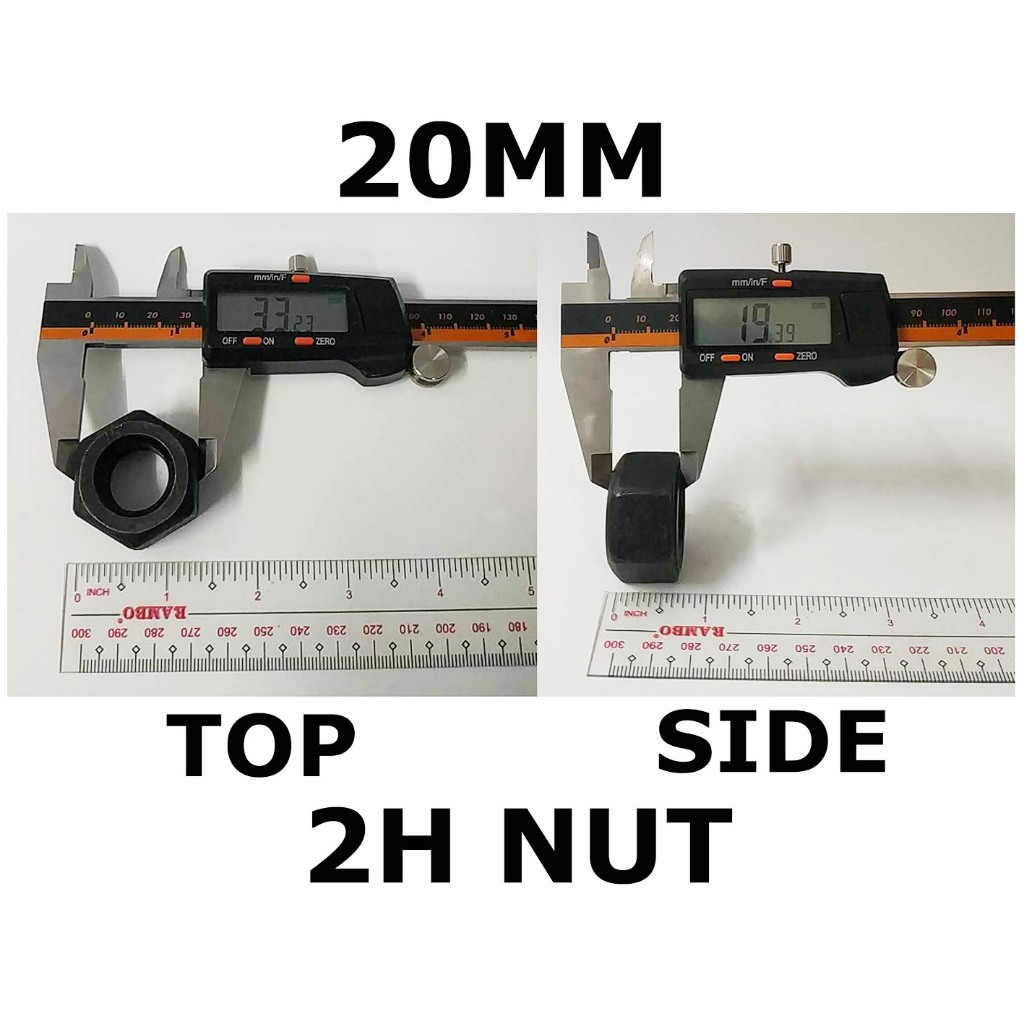 ORIGINAL 2H NUT 20MM HEAVY DUTY === 20MM === 2H | Shopee Philippines