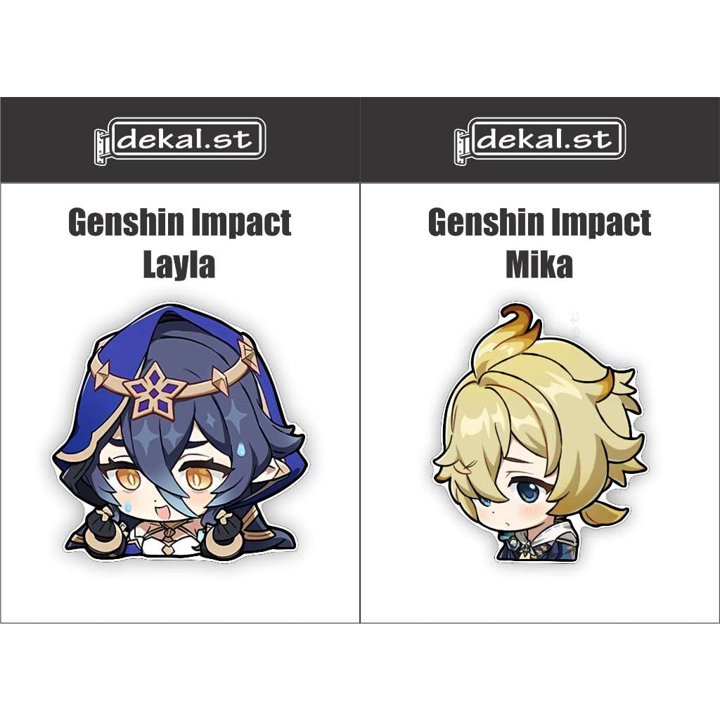 Genshin impact Layla Mika Acyrlic ref magnet phone grip broochpin ...