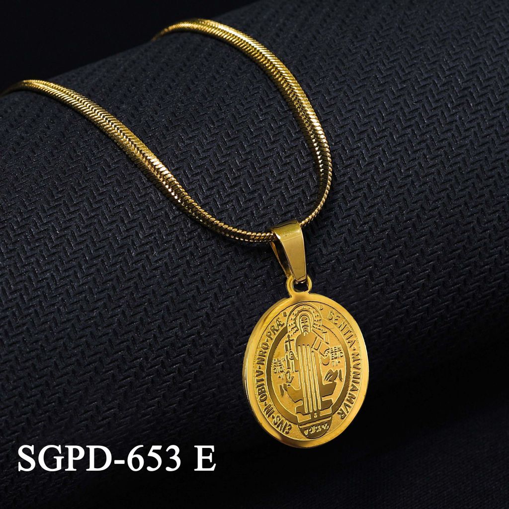 LAJ - 18k Gold Stainless Steel Pendants(SGPD) with Free Box | Shopee ...