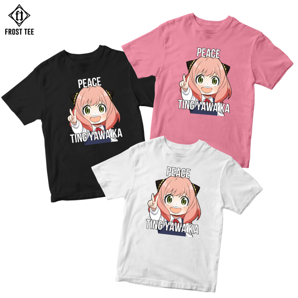 Spy x Family Anya Forger Peace ting Yawa Anime Shirt | FROST TEE ...