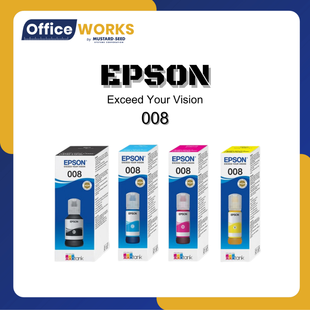 Epson 008 Pigment Ink C13T06G200 / C13T06G300 / C13T06G400 | Shopee ...