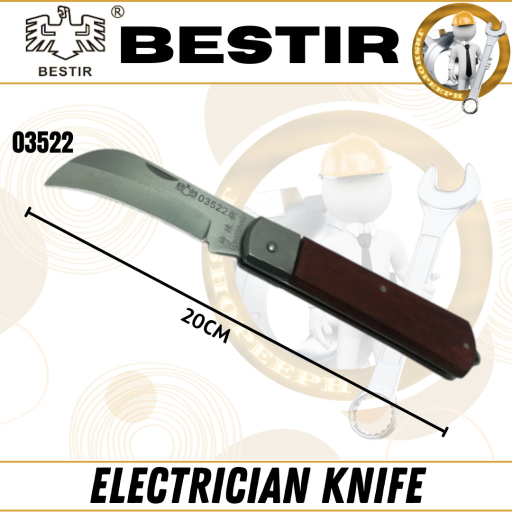 Jrshopeeph Bestir Electricians Knife 03522 (Pamutol ng Kable) For ...
