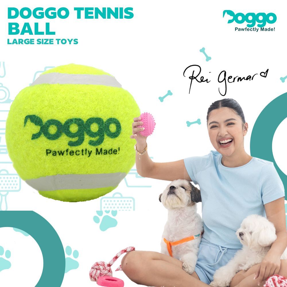 Doggo Tennis Ball - Bouncy Toy | Shopee Philippines