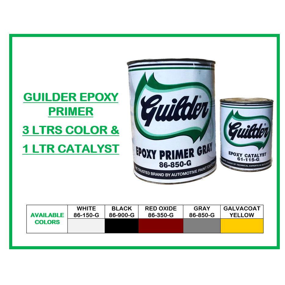 GUILDER EPOXY PRIMER WITH CATALYST in 4 LITER/ GALLON / epoxy primer ... GUILDER EPOXY PRIMER WITH CATALYST in 4 LITER/ GALLON / epoxy primer ...