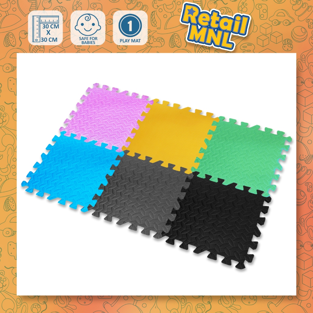 Retailmnl 30x30x1.2cm Play Mat Kids Playground Set For Boys For Girls ...