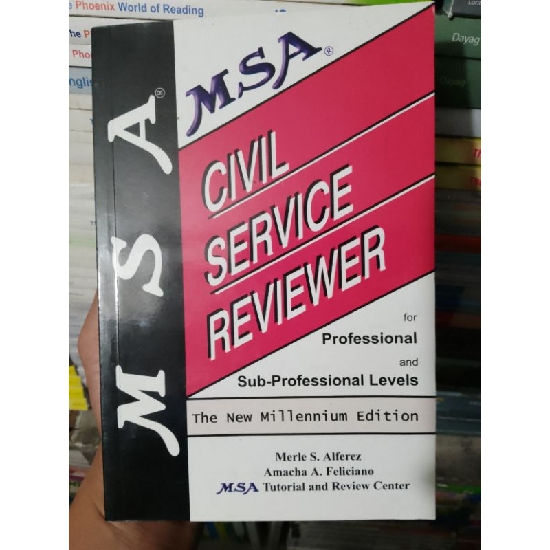 MSA CIVIL SERVICE REVIEWER (BRANDNEW | Shopee Philippines