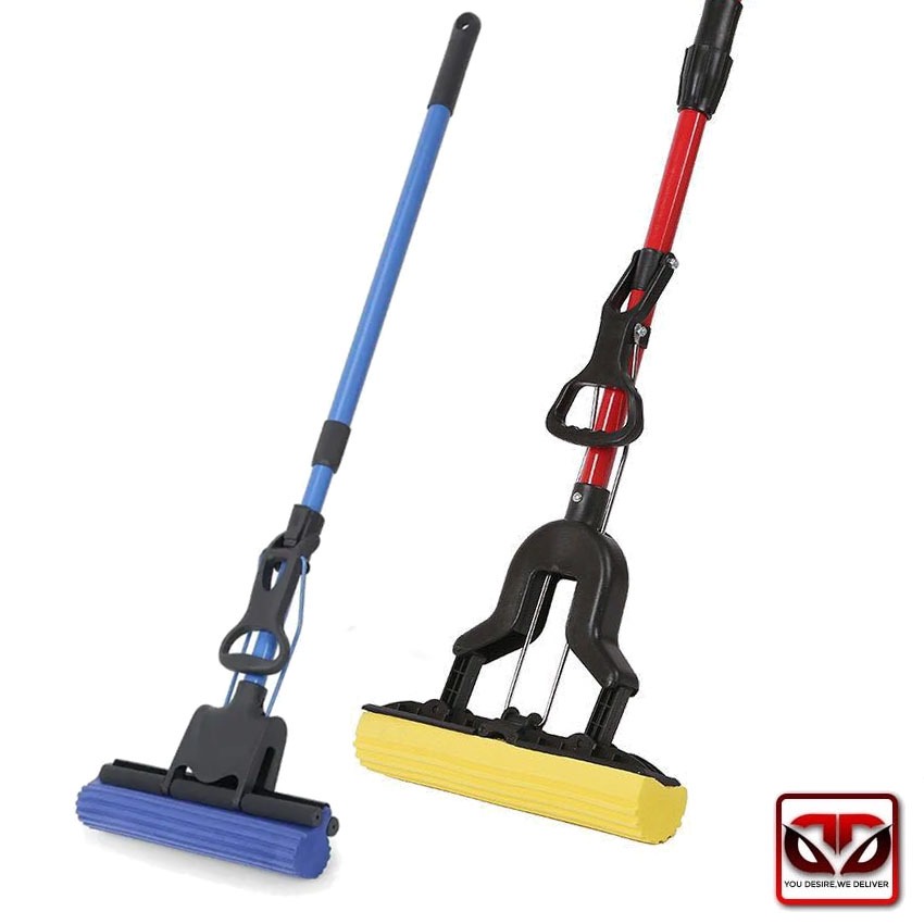 Home Cleaning Sponge Mops Floor Cleaning Mop Folding Squeeze Water ...