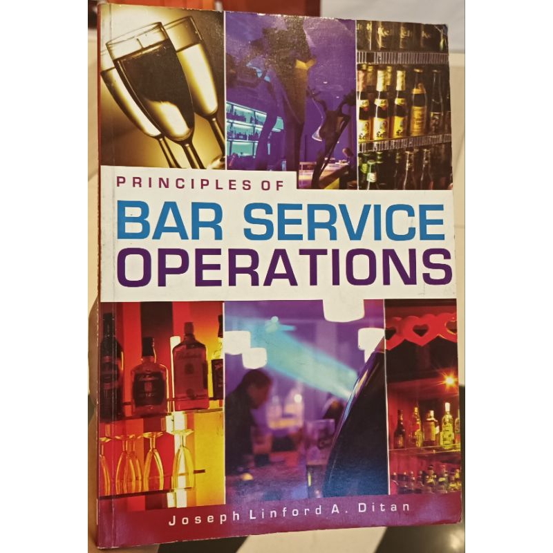 PRINCIPLES OF BAR SERVICE OPERATIONS (BRAND NEW) | Shopee Philippines